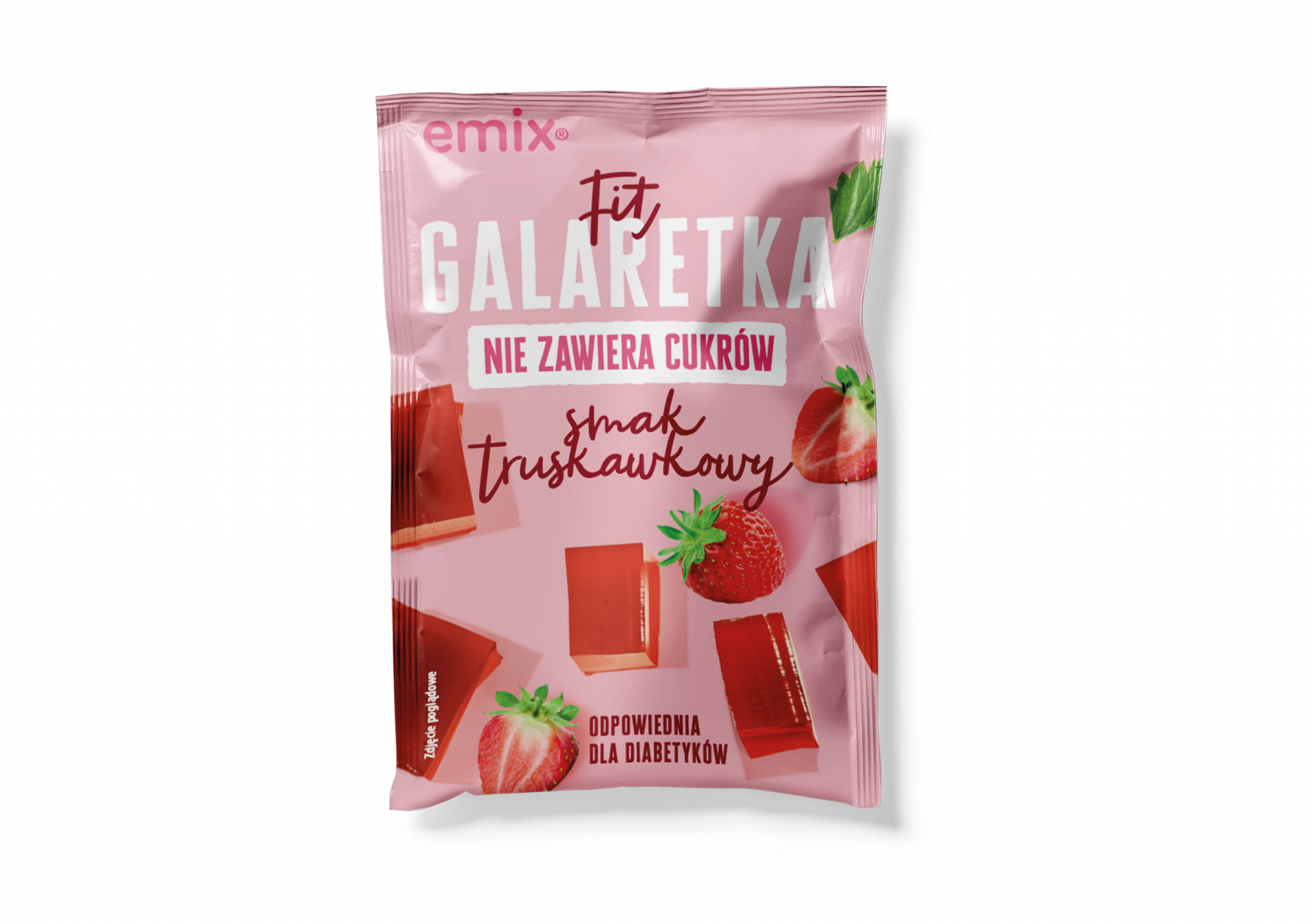 Galaretka bez cukru o smaku truskawkowym - Emix