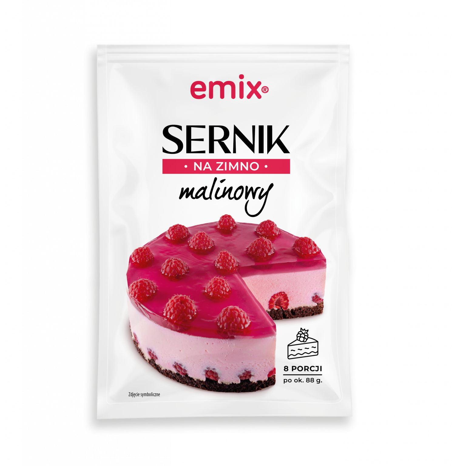 Sernik na zimno malinowy - Emix